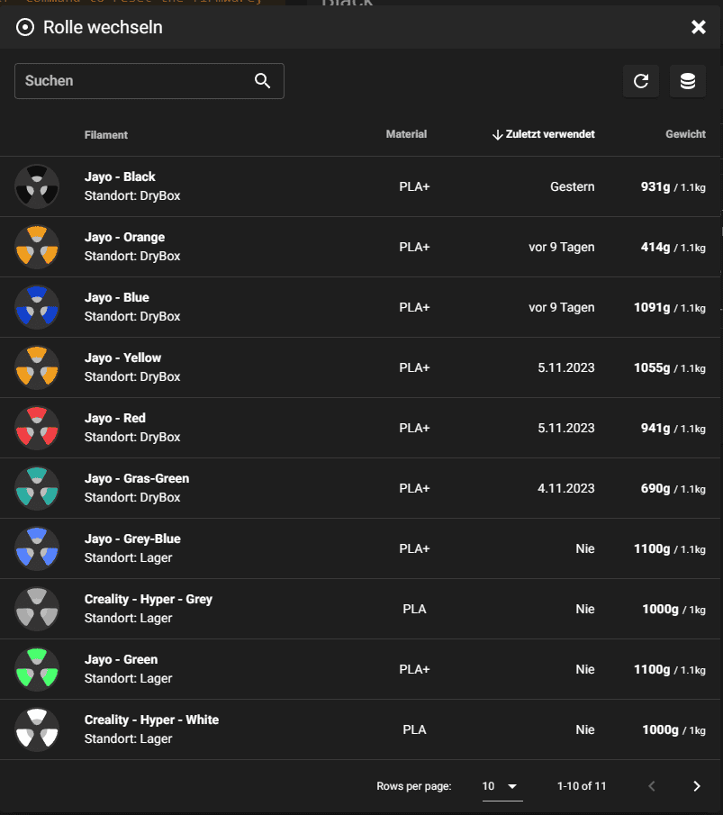 Spoolman: Your filament reel management
